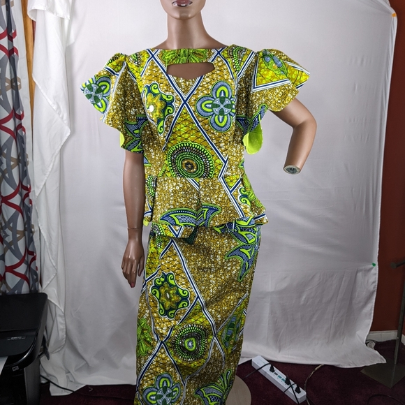 Dresses | Nwot African Print Maxi Dress Size 18 | Poshmark
